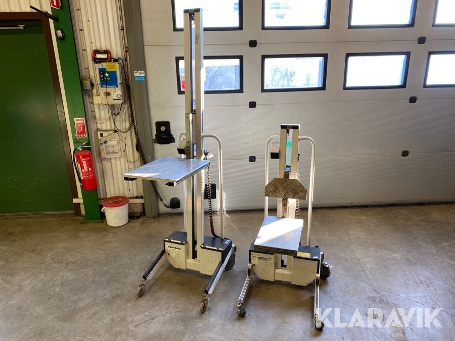 Lyftvagn 2 st Protema, Kungsbacka, Klaravik auktioner