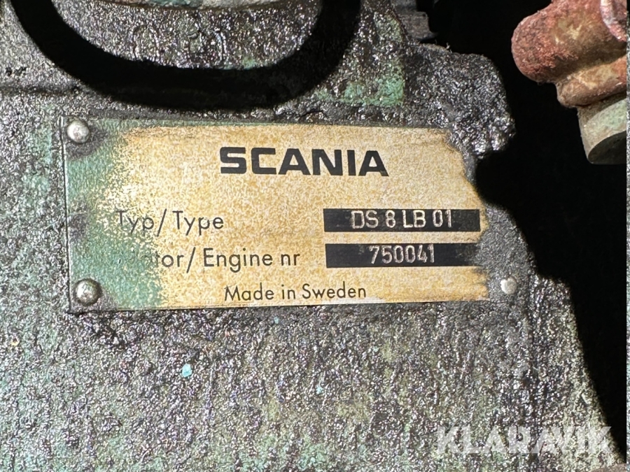 Motor Scania DS8 LB01, Årjäng, Klaravik auktioner