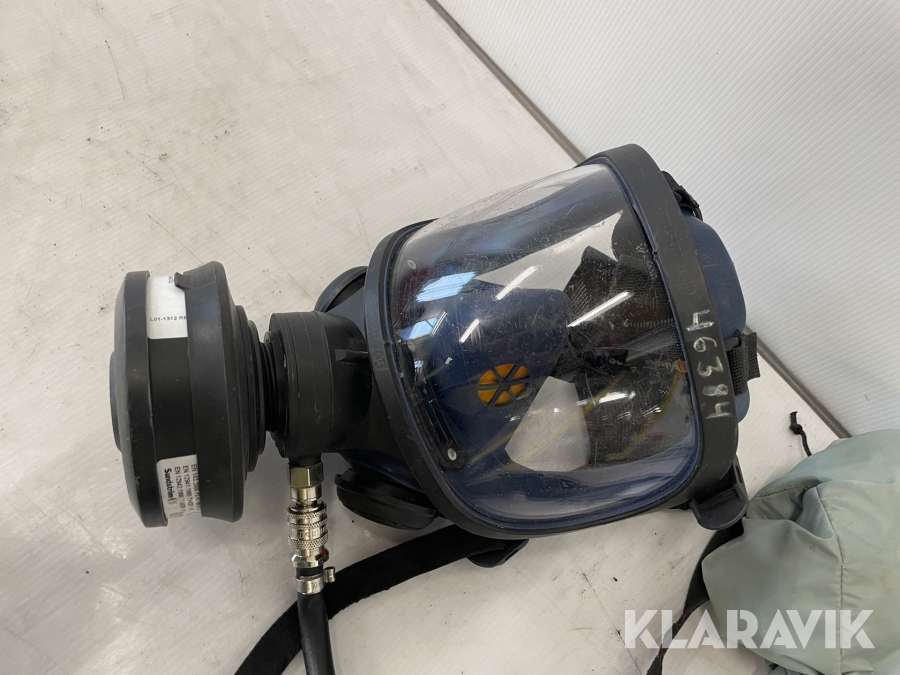 Friskluftsmask tryckluft Sundström SR200/Airline, Svalöv, Kl