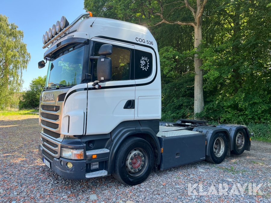 Dragbil Scania R480, Svedala, Klaravik auktioner