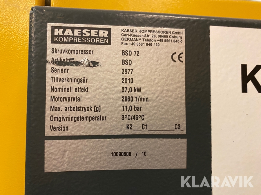 Kompressor Kaeser BSD 72