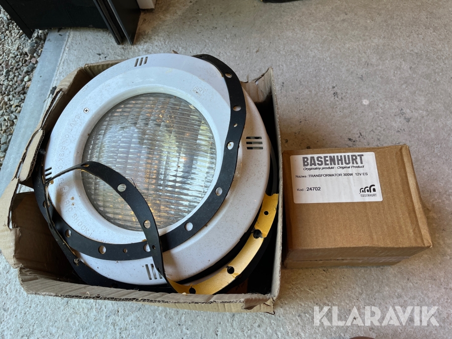 Poolbelysning med transformator Basenhurt Euro 300W, Österåk