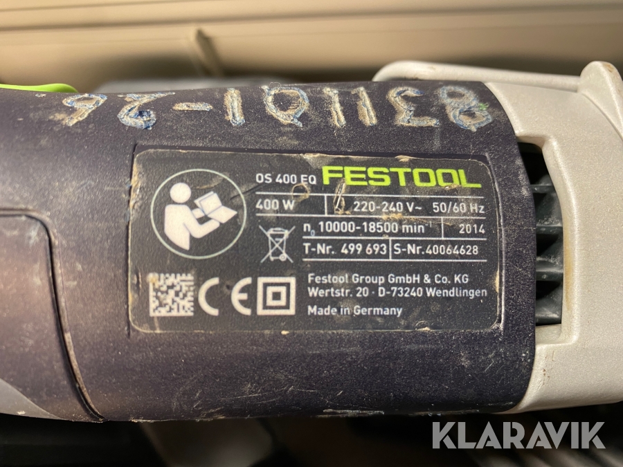 Supercut Fein Festool OS 400 EQ, Huddinge, Klaravik auktione