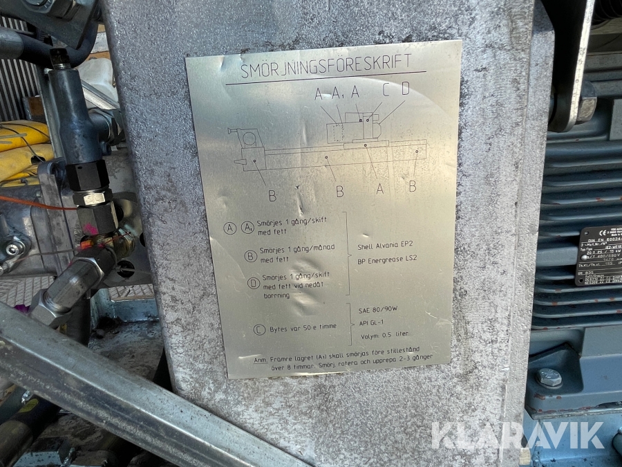 Kärnborrigg med hydraulaggregat Sandvik DE110, Sollefteå,