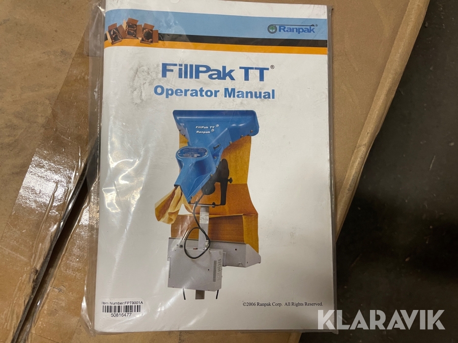 Packmaterial FillPak TT, Karlstad, Klaravik auktioner