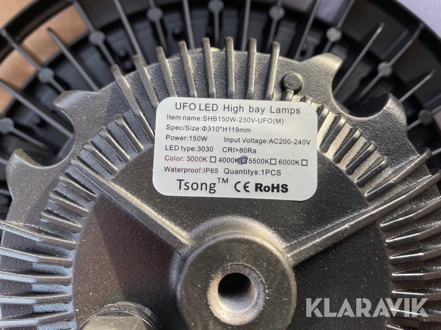 Belysning Rohs Ufo led, Mark, Klaravik auktioner