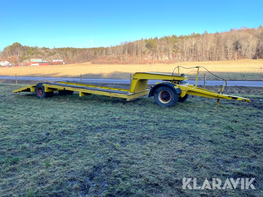 Maskintrailer Hyltetrailern 19B, Tanum, Klaravik auktioner