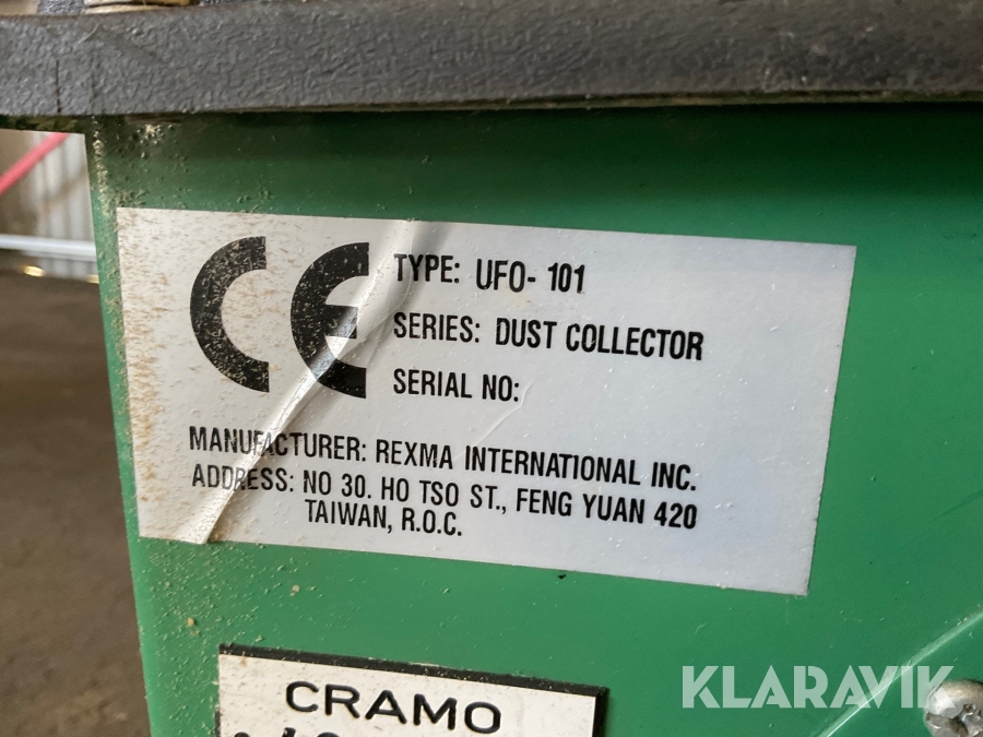 Spånsug Ernex UFO 101, Jönköping, Klaravik auktioner