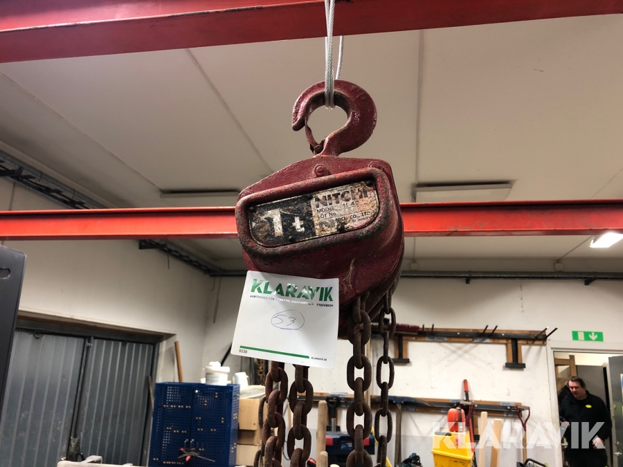 Lyftkätting talja 1ton