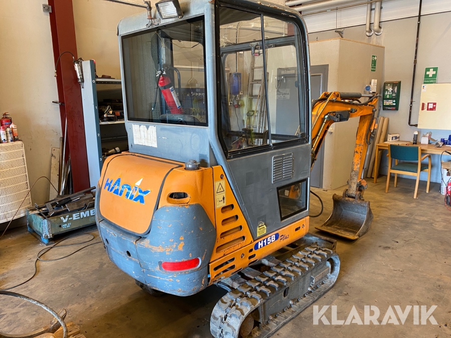 Grävmaskin Hanix H15B, Linköping, Klaravik auktioner