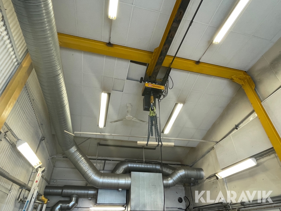 Tefler på balk Konecranes 3200kg, Knivsta, Klaravik auktione