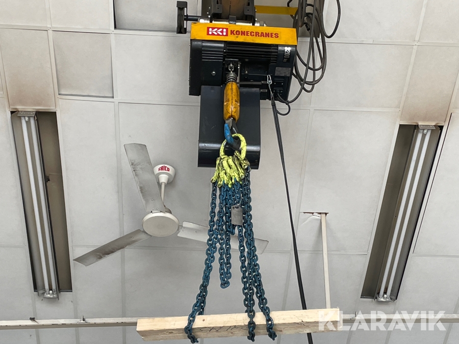 Tefler på balk Konecranes 3200kg, Knivsta, Klaravik auktione
