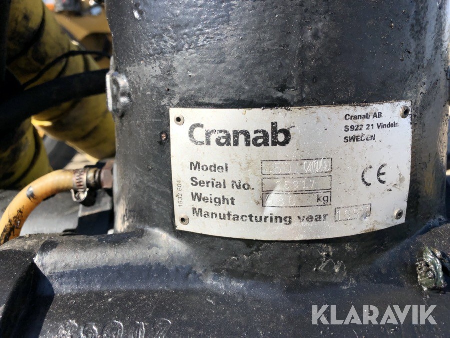 Buskröjare Slagkraft Cranab 450-700 + Spearhead 1200