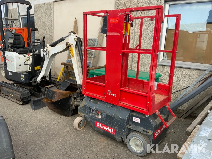 Pelarlift Leonardo LUI MINI HD, Skövde, Klaravik auktioner