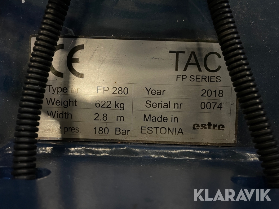 Vikplog Tac FP280, Arvika, Klaravik auktioner