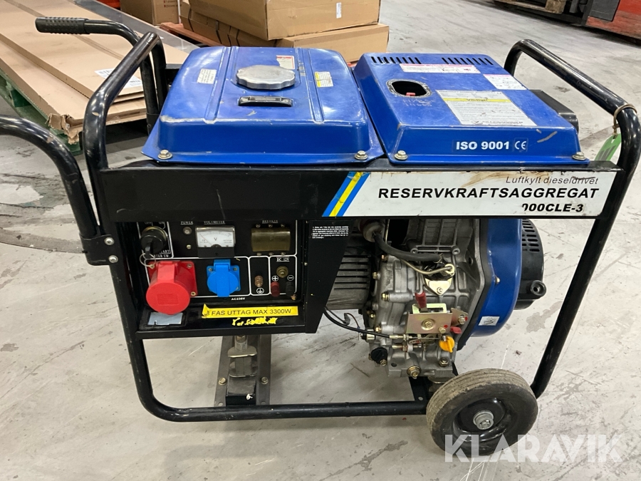 Generator PoWer MDG5000CLE-3, Kiruna, Klaravik auktioner