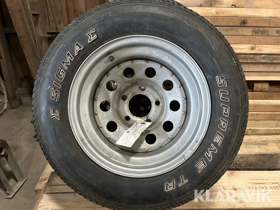 Däck på fälg Sigma Supreme TR, Mark, Klaravik auktioner