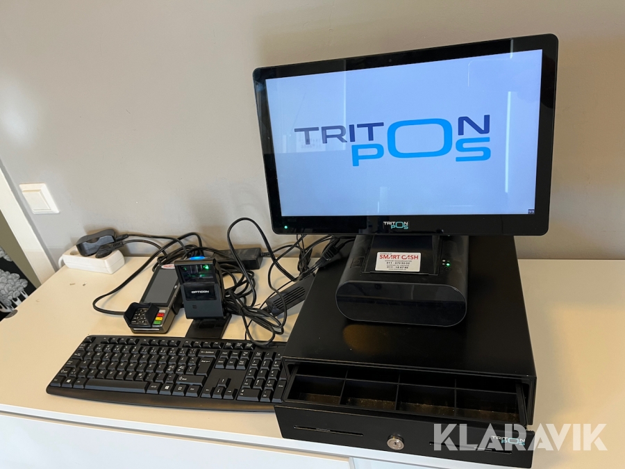 Kassaregister Triton Pos 4, Katrineholm, Klaravik auktioner