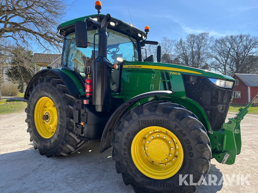 Traktor John Deere 7250R, Gotland, Klaravik auktioner