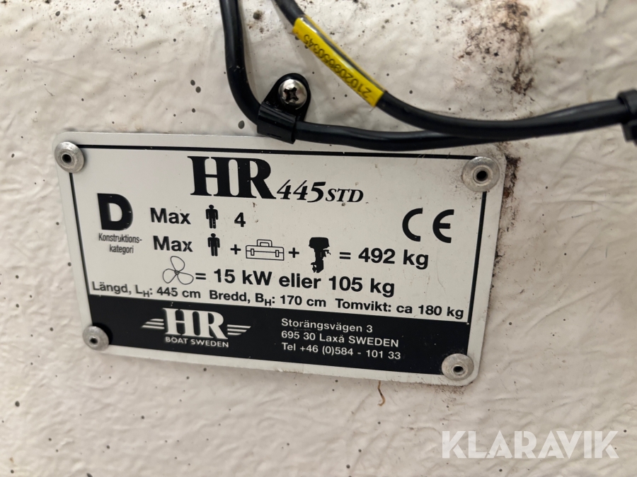 Båt HR 445, Mönsterås, Klaravik auktioner