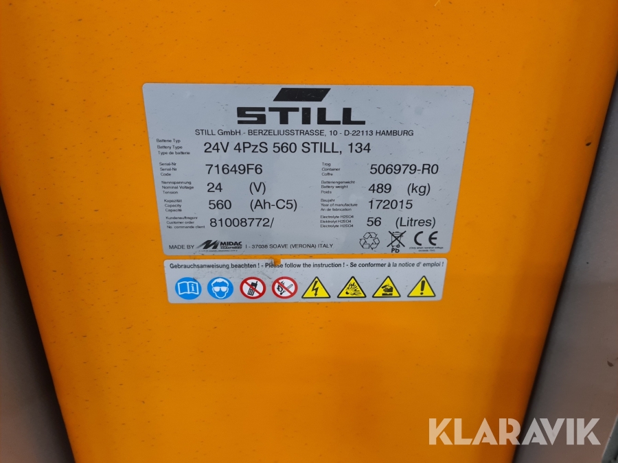 Plocktruck Höglyftande Still EK-X, Jönköping, Klaravik aukti