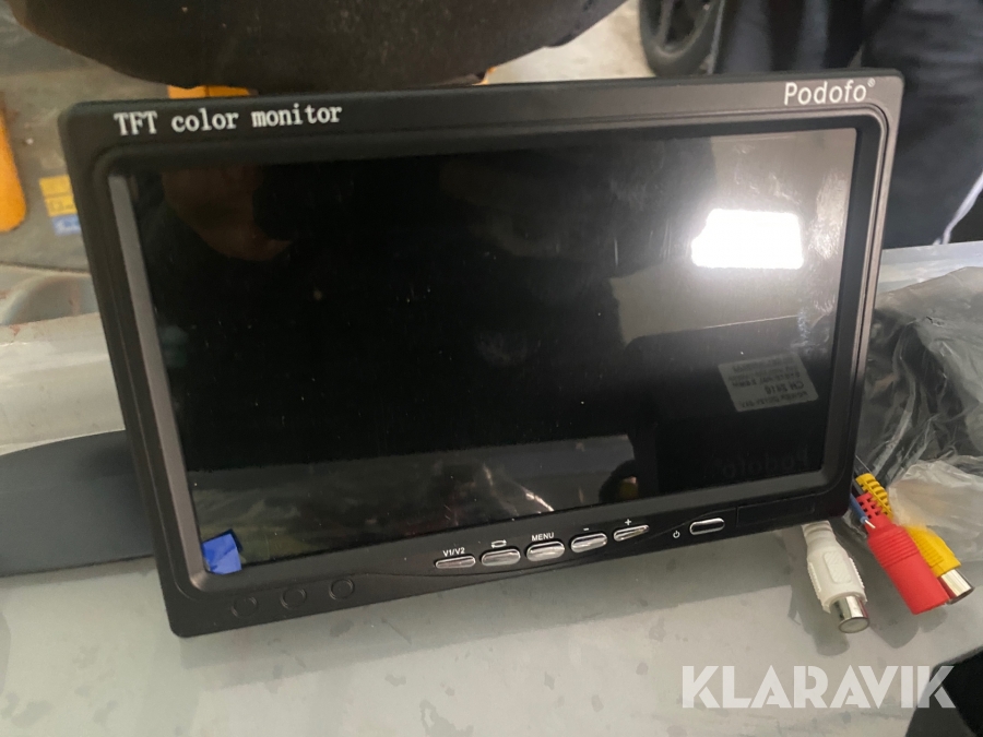 Backkamera Podofo Tft color monitor, Ockelbo, Klaravik aukti