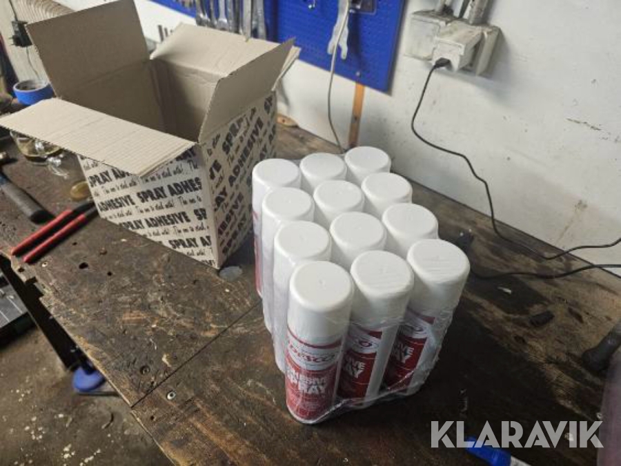 Adhesive spray / Spray lim Adesco, Degerfors, Klaravik aukti