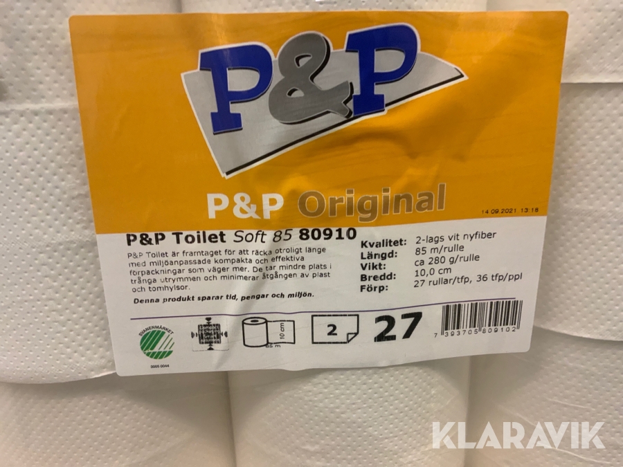 Toapapper P&P original Soft 85, Nässjö, Klaravik auktioner