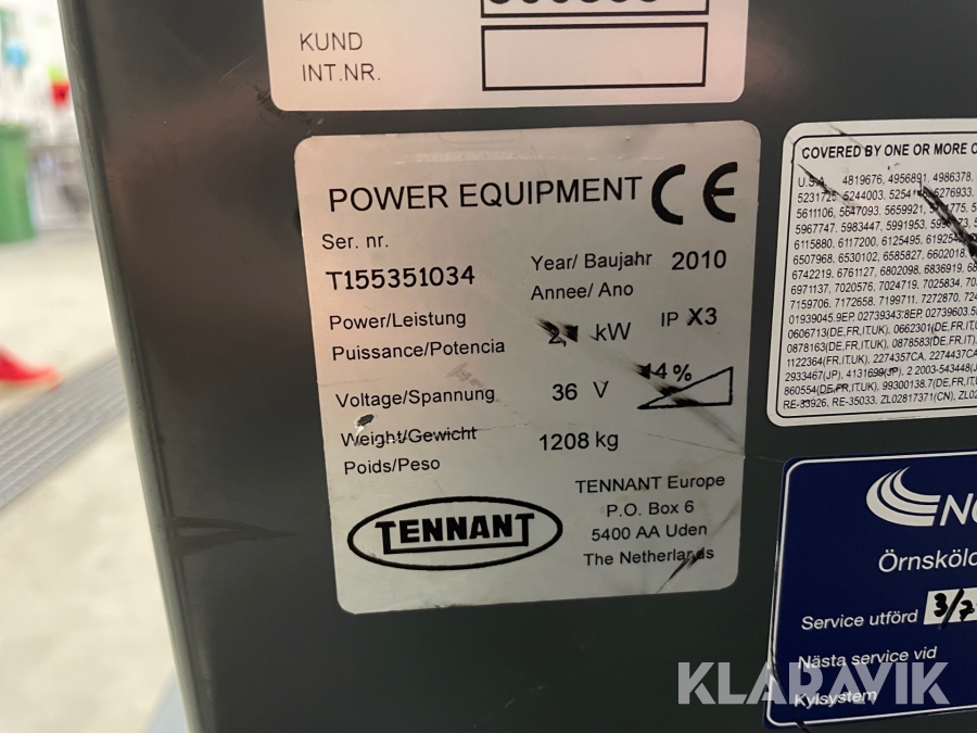 Skurmaskin Tennant T15