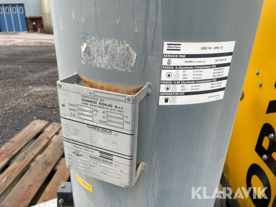 Kompressor Atlas Copco ORX 12 BOX, Ludvika,