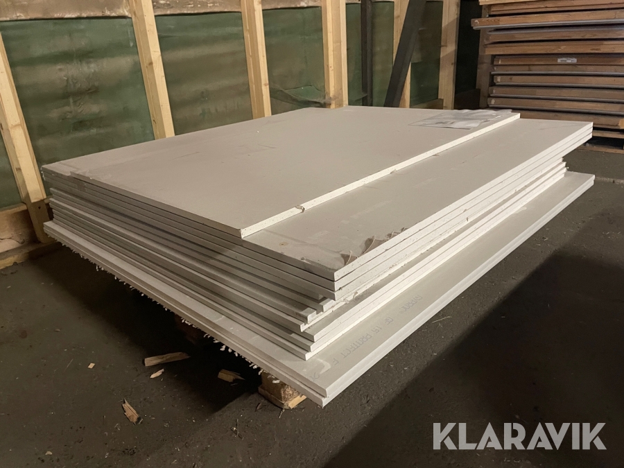 Gipsskiva Gyproc GF15, Högsby, Klaravik auktioner