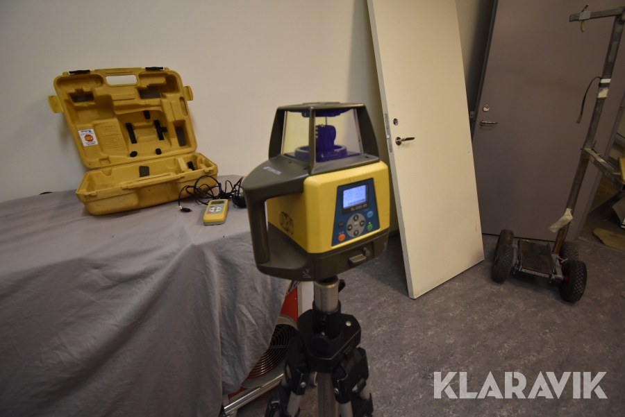 Tvåfallslaser med stativ & mottagare Topcon RL 200-2S, Jönkö