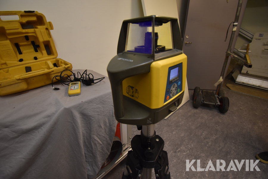 Tvåfallslaser med stativ & mottagare Topcon RL 200-2S, Jönkö