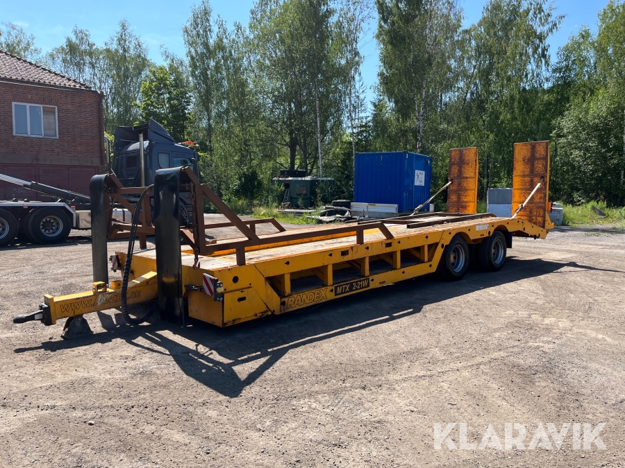 Maskintrailer Randex MTX 2-21W, Örebro, Klaravik auktioner