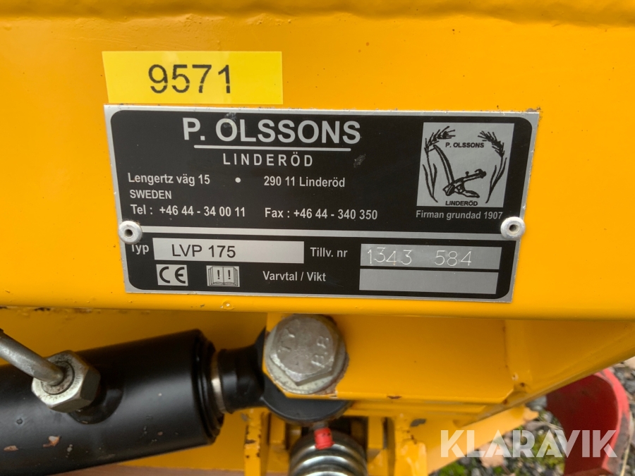 Vikplog P Olsson LVP175, Älmhult, Klaravik auktioner