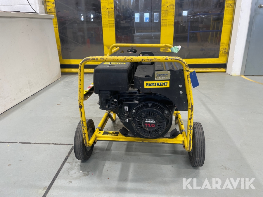 Elverk bensindrivet Wacker G4.6A, Svalöv, Klaravik auktioner