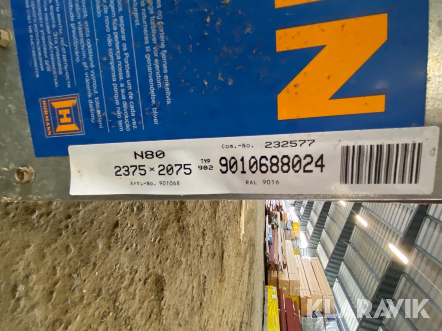 Garageportar Hörmann 12 st