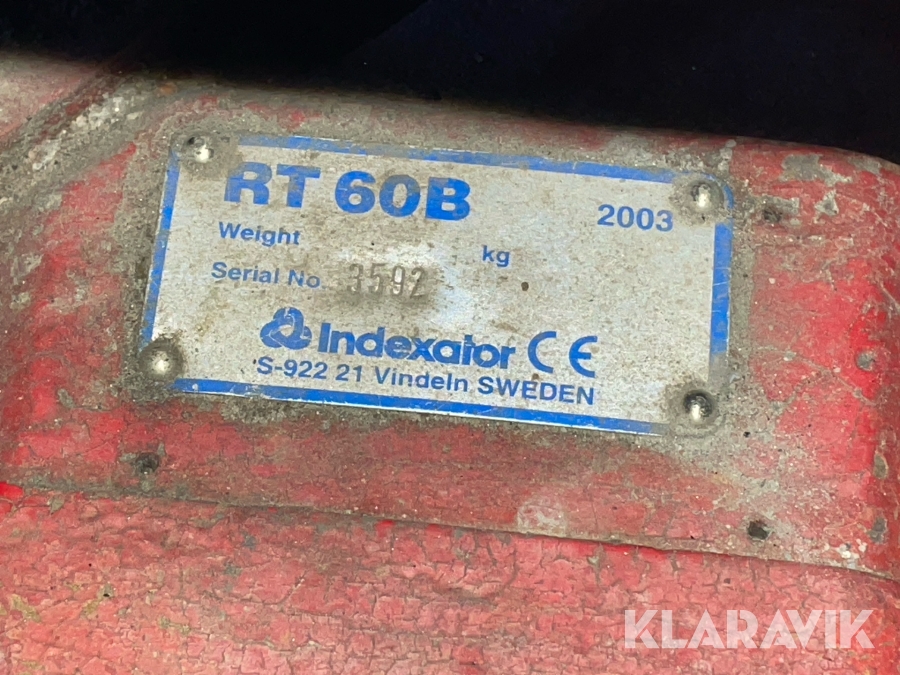 Tiltrotator Indexator RT60B, Härryda, Klaravik auktioner