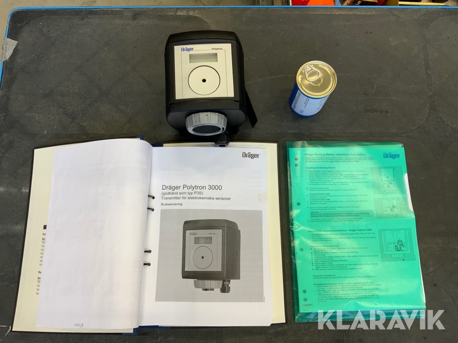 Kolmonoxidsensor Dräger Polytron 3000, Umeå, Klaravik aukt