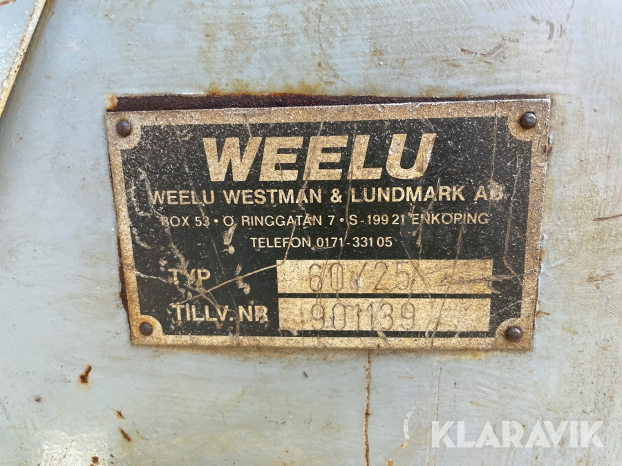 Klaravik Auktioner | Armeringsklipp Weelu 60/25