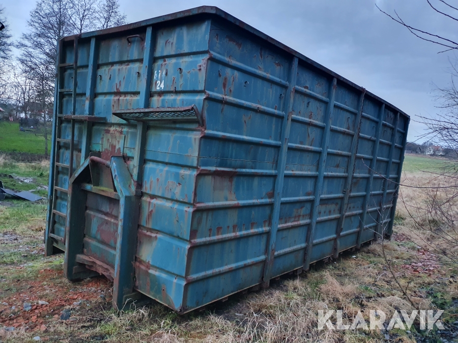 Lastväxlarflak Container 6 meter, Karlstad, Klaravik auktion