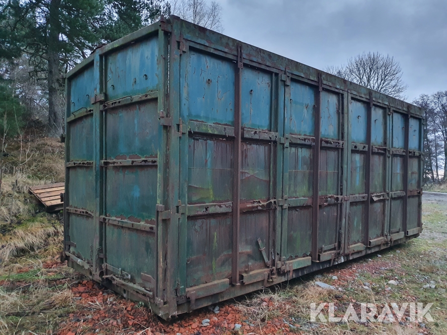 Lastväxlarflak Container 6 meter, Karlstad, Klaravik auktion