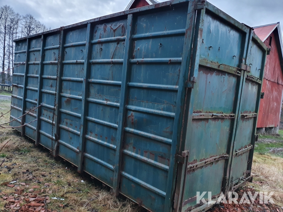 Lastväxlarflak Container 6 meter, Karlstad, Klaravik auktion