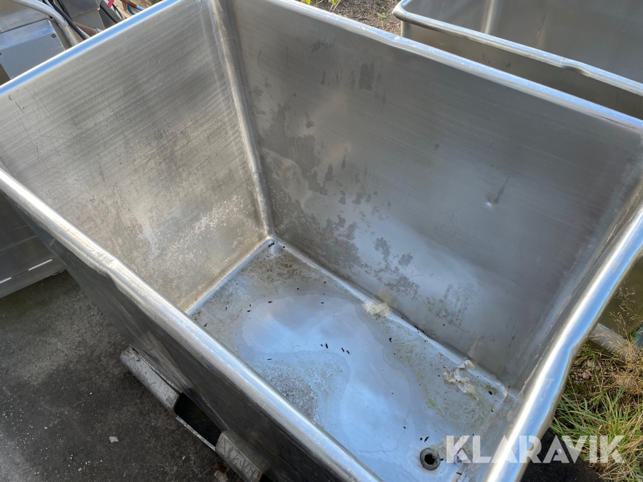 Rostfria fat, Mark, Klaravik auktioner