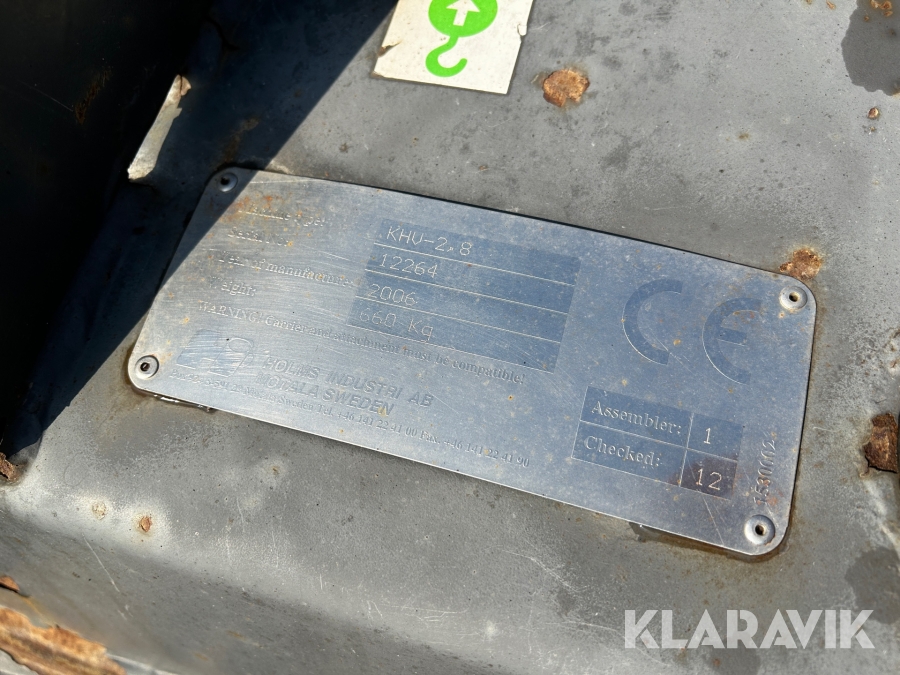 Vikplog Holms KGV-2.8, Uppsala, Klaravik auktioner