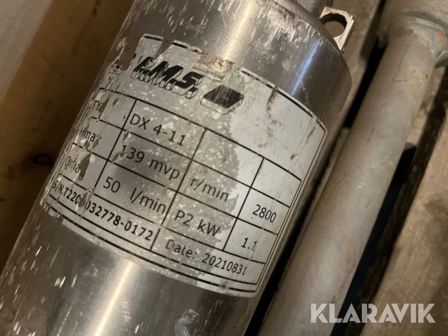Trycktank 2 st vattenpump vattenpost, Halmstad, Klaravik auk