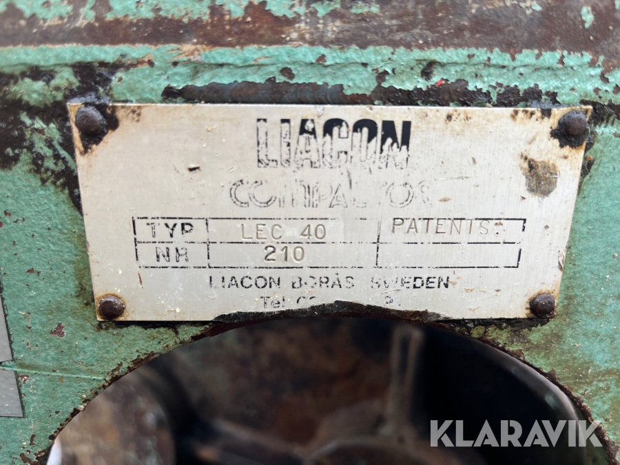 Maskinpadda Liacon LEC 40, Gislaved, Klaravik auktioner