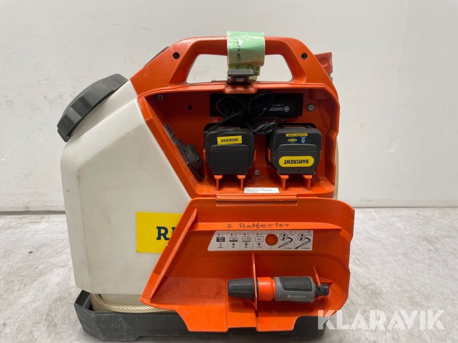 Vattentank batteridriven Husqvarna WT15, Svalöv, Klaravik au