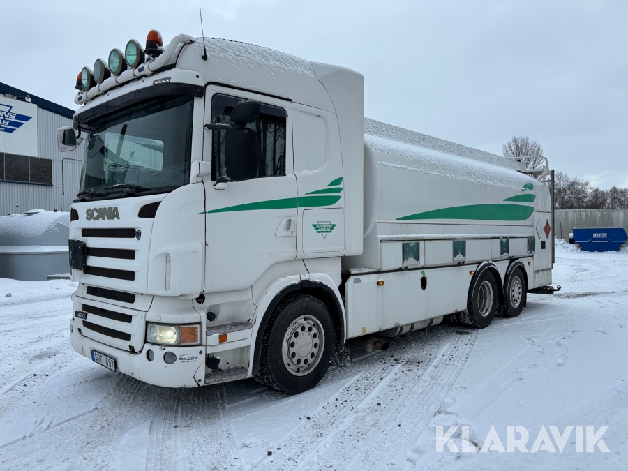 Tankbil Scania R480, Kristianstad, Klaravik auktioner