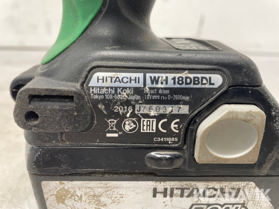 Slagskruvdragare Hitachi WH18DBDL, Svalöv, Klaravik auktione